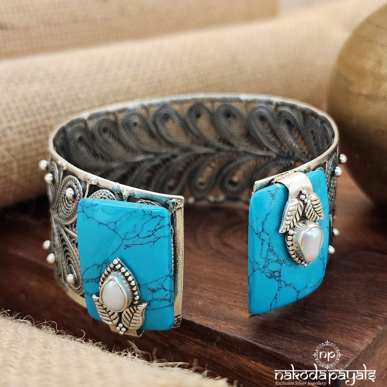 Turquoise Adjustable Kada (K4979) – Nakoda Payals