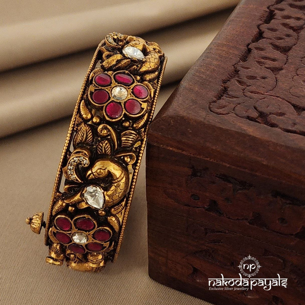 Silver Gold Plated Bangles / kadas – Nakoda Payals
