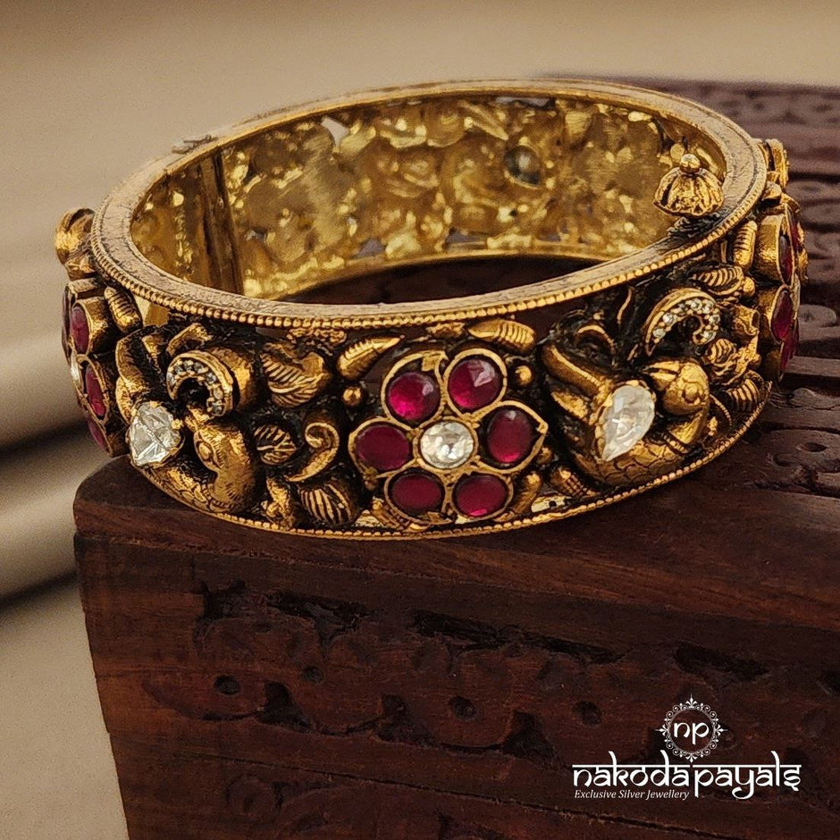 Silver Gold Plated Bangles / kadas – Nakoda Payals
