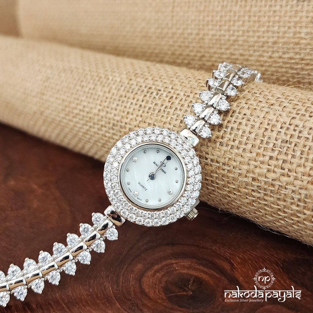 Zaggy Zircon Chain Watch (W0175) – Nakoda Payals