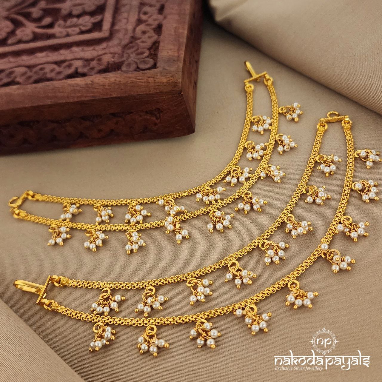 Silver Gold Plated Maang Tikka / Maati – Nakoda Payals
