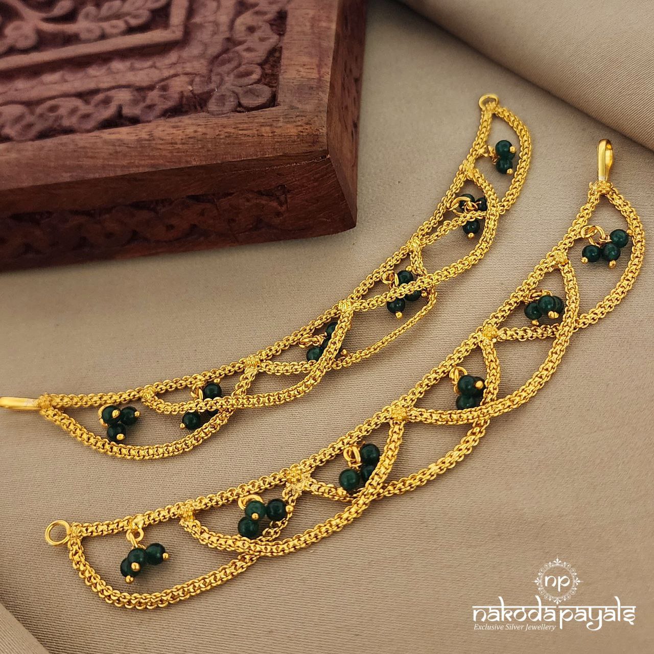 Silver Gold Plated Maang Tikka / Maati – Nakoda Payals
