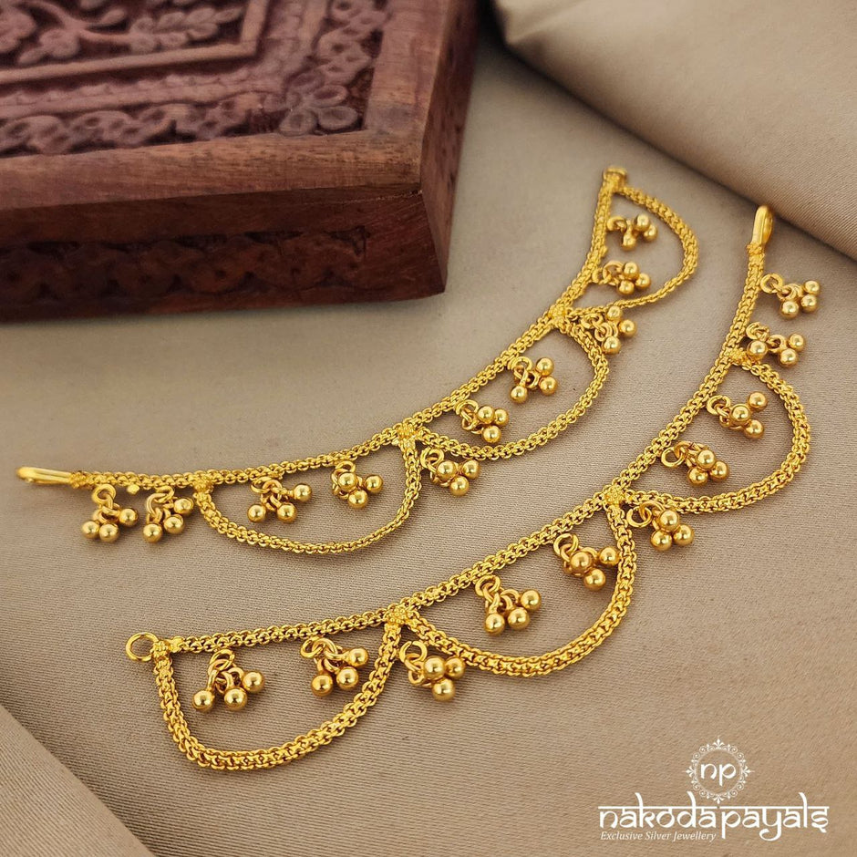 Silver Gold Plated Maang Tikka / Maati – Nakoda Payals