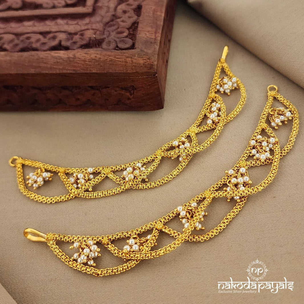 Silver Gold Plated Maang Tikka / Maati – Nakoda Payals