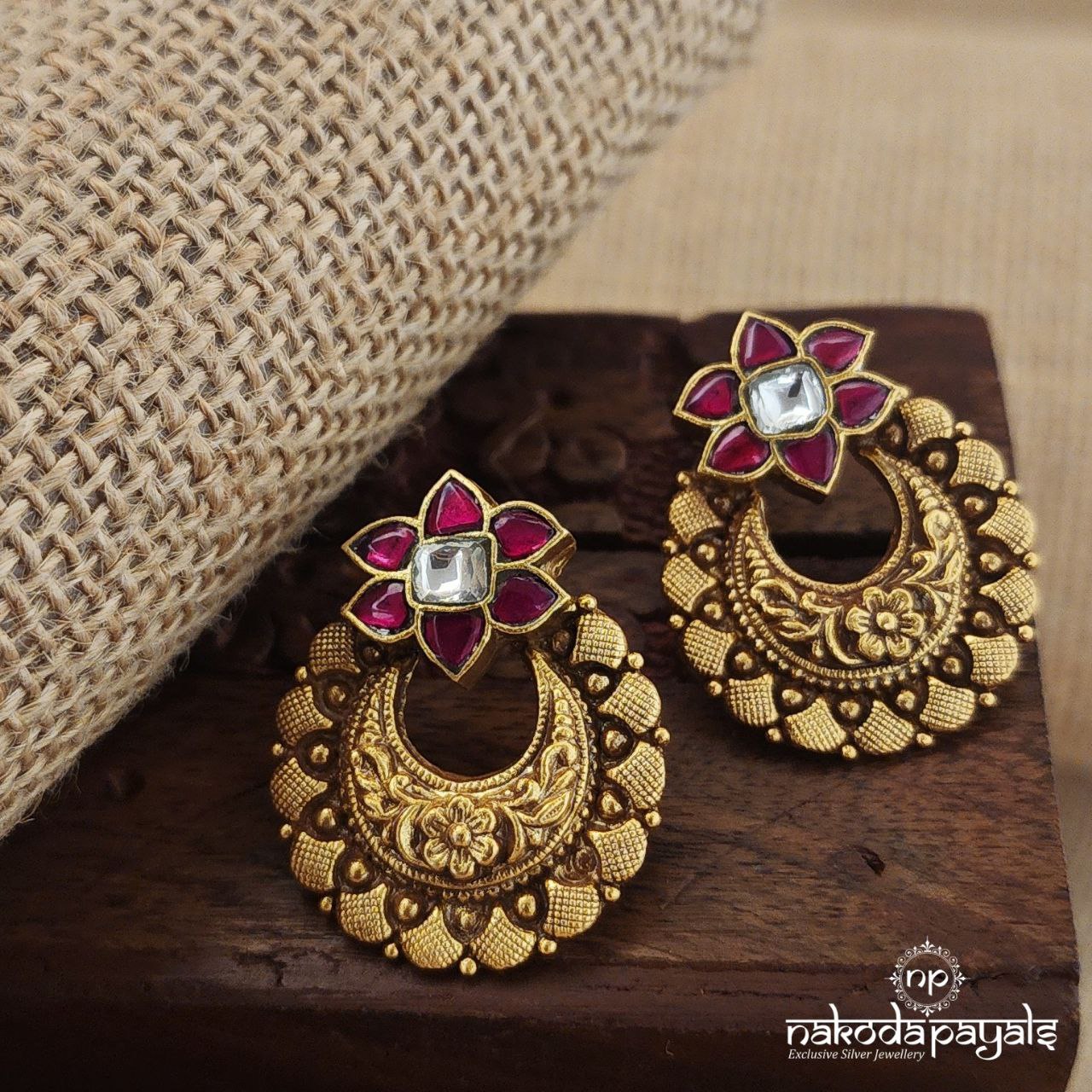 Elegant Pink Earrings (Ge8489) – Nakoda Payals