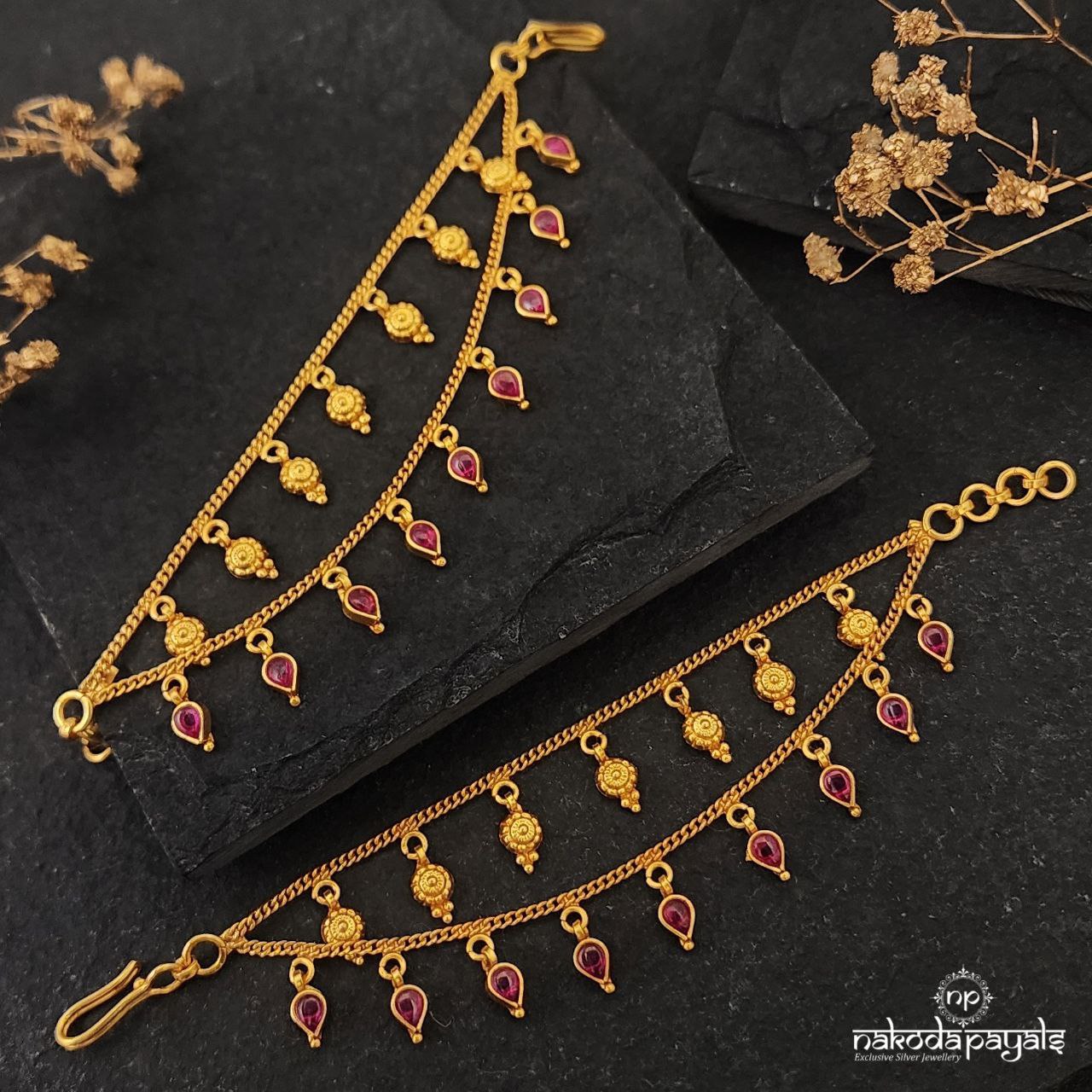 Silver Gold Plated Maang Tikka / Maati – Nakoda Payals