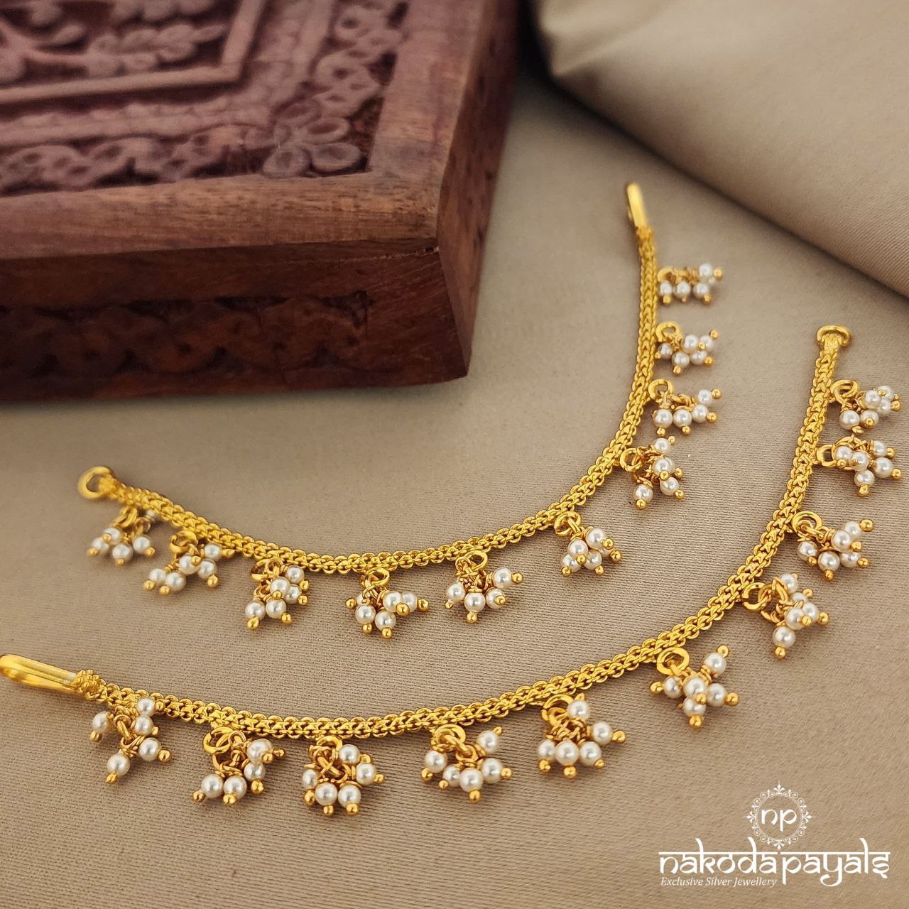 Silver Gold Plated Maang Tikka / Maati – Nakoda Payals