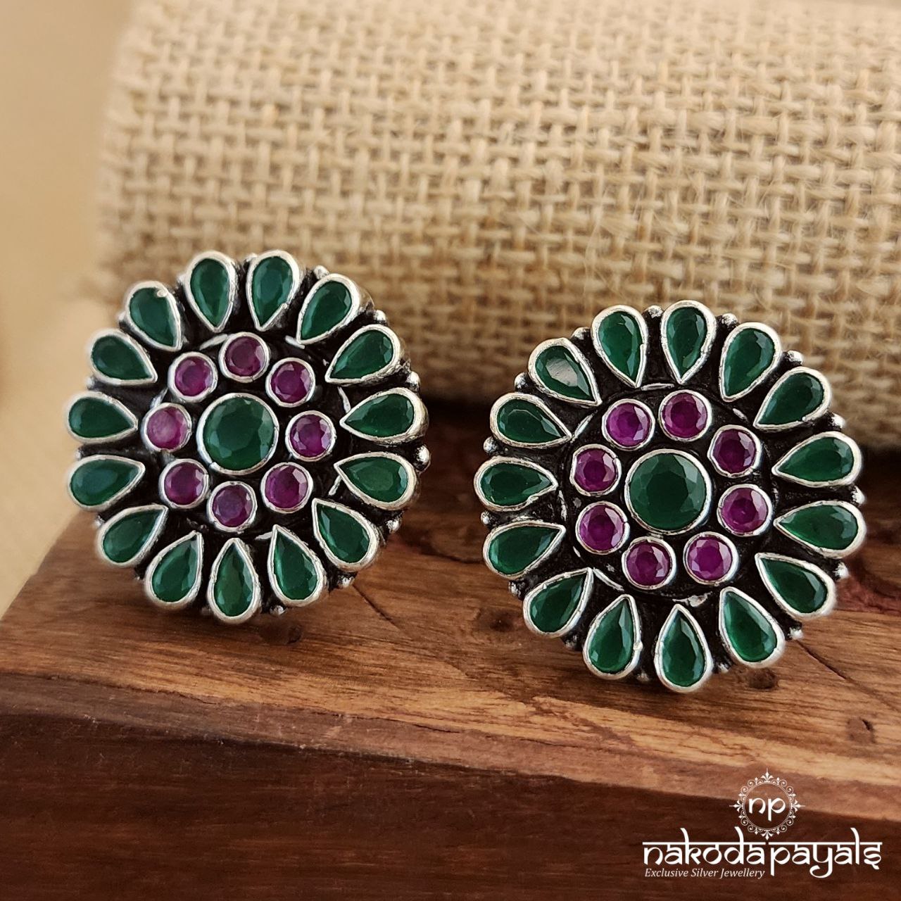 Big Green Flower Toerings (T4171) – Nakoda Payals